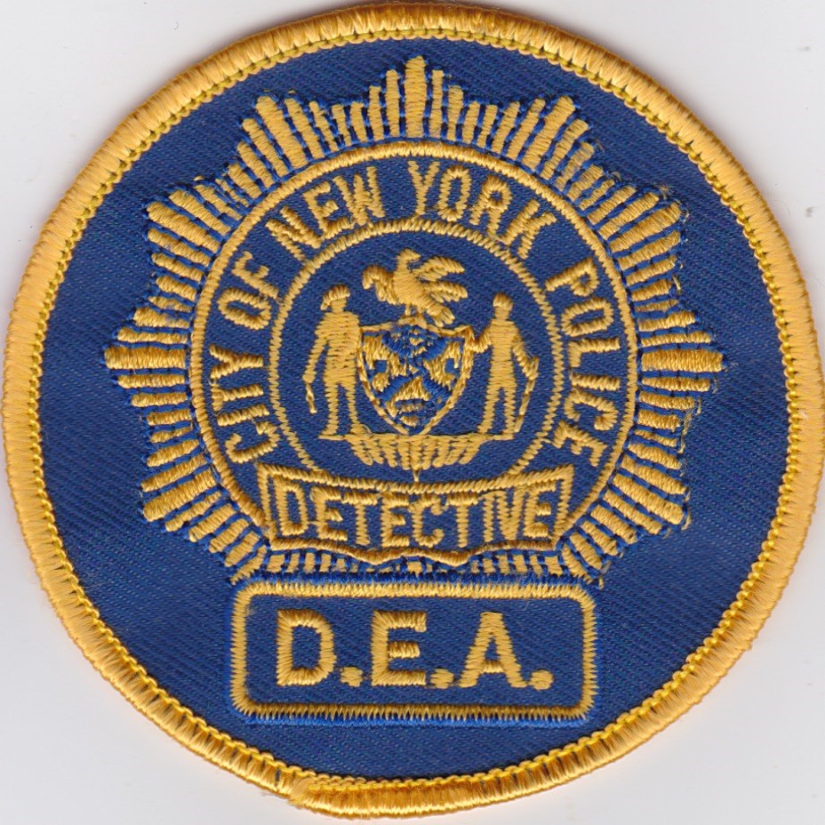 "D.E.A. Detective City of New York Police" Patch