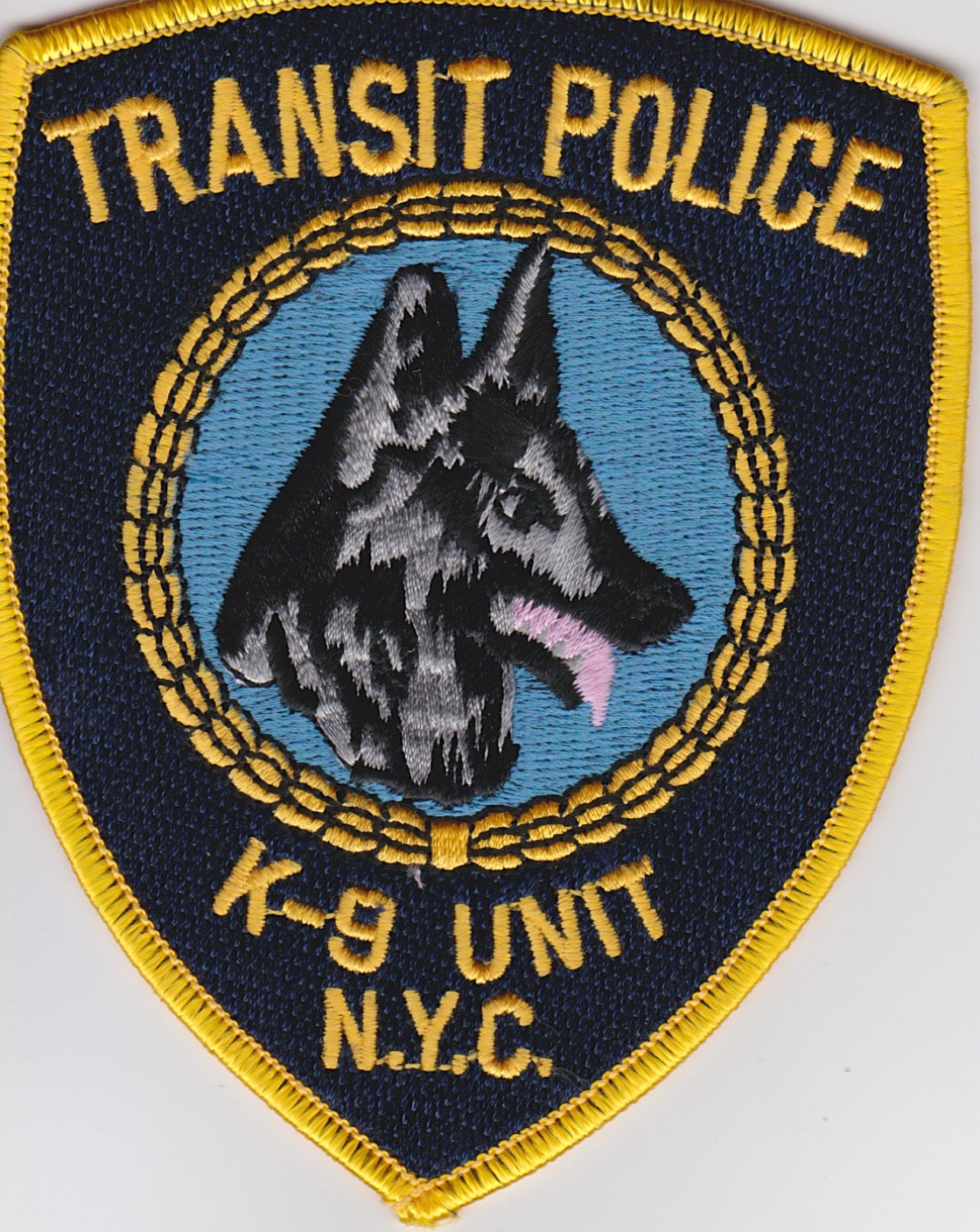 "TRANSIT POLICE K-9 UNIT N.Y.C." Patch
