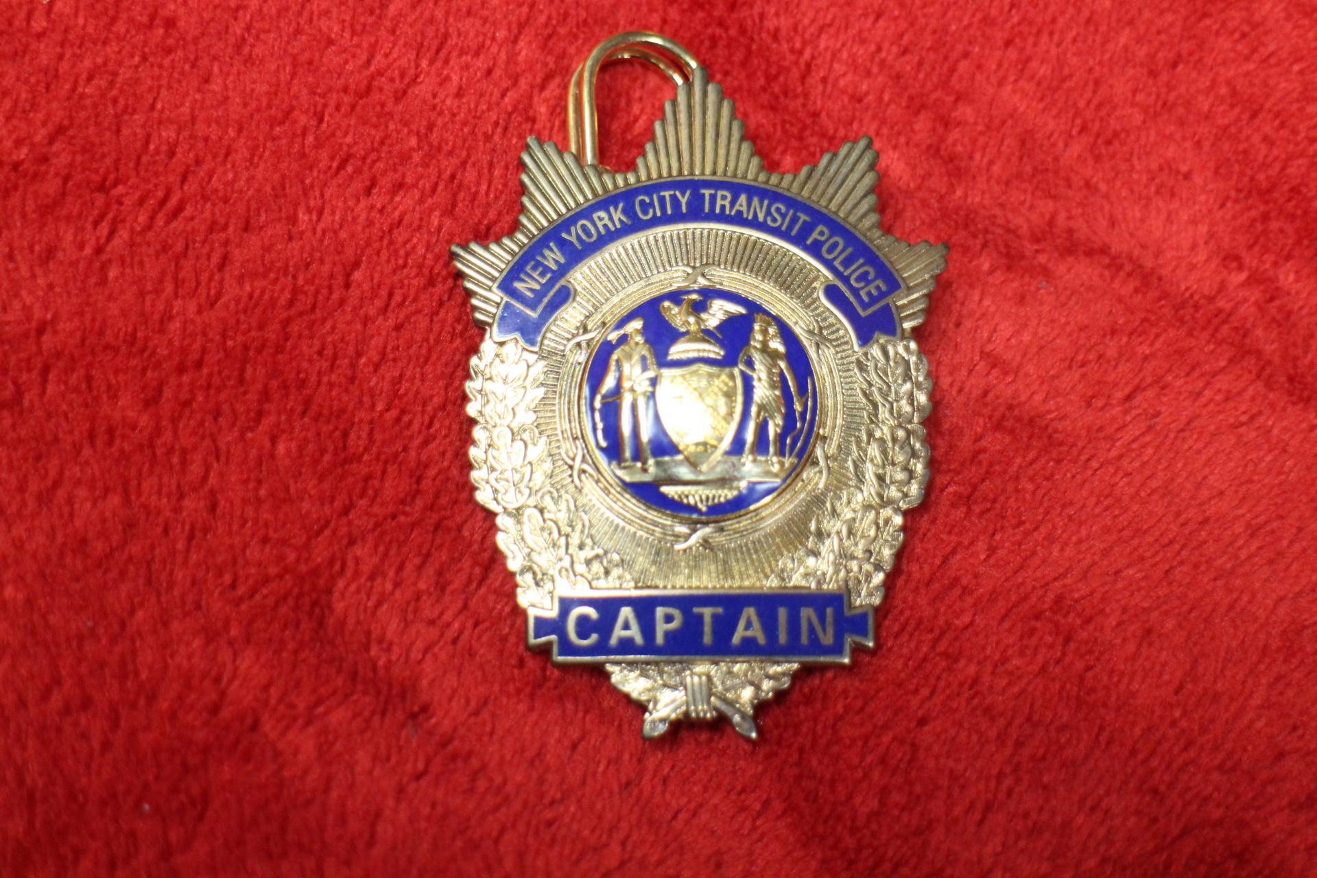 City of New York Transit Police Captain Badge US Abzeichen