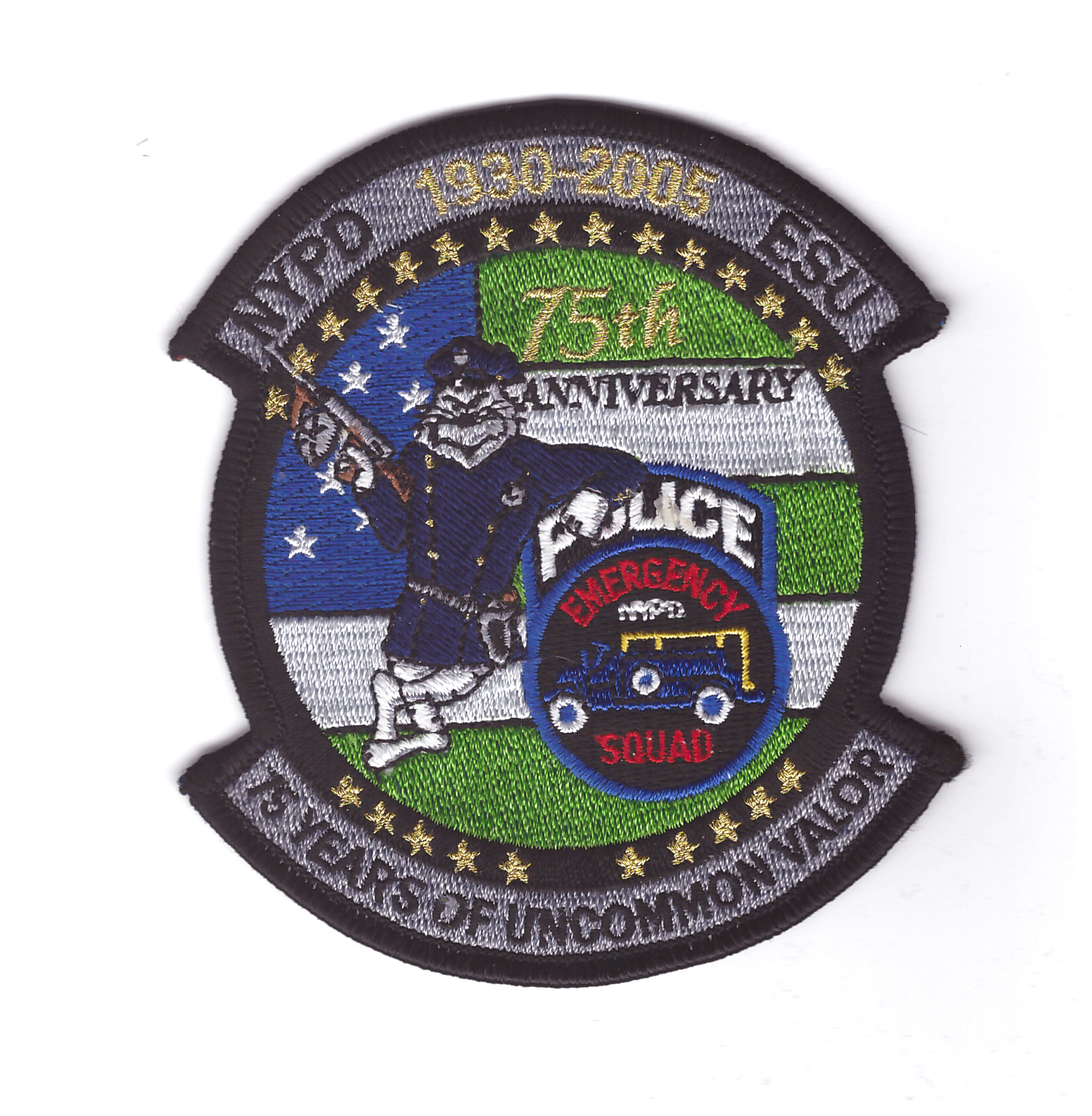 N.Y.P.D. 75th Emergency Police Patch Abzeichen