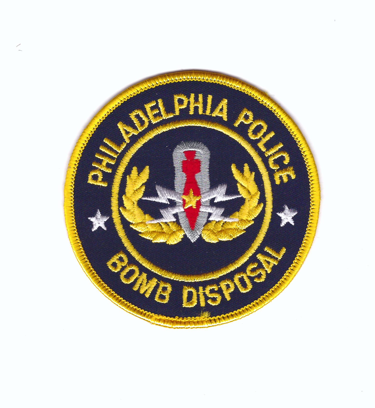 Philadelphia Police Bomb Disposal Patch Aufbügler Aufnäher US Polizei