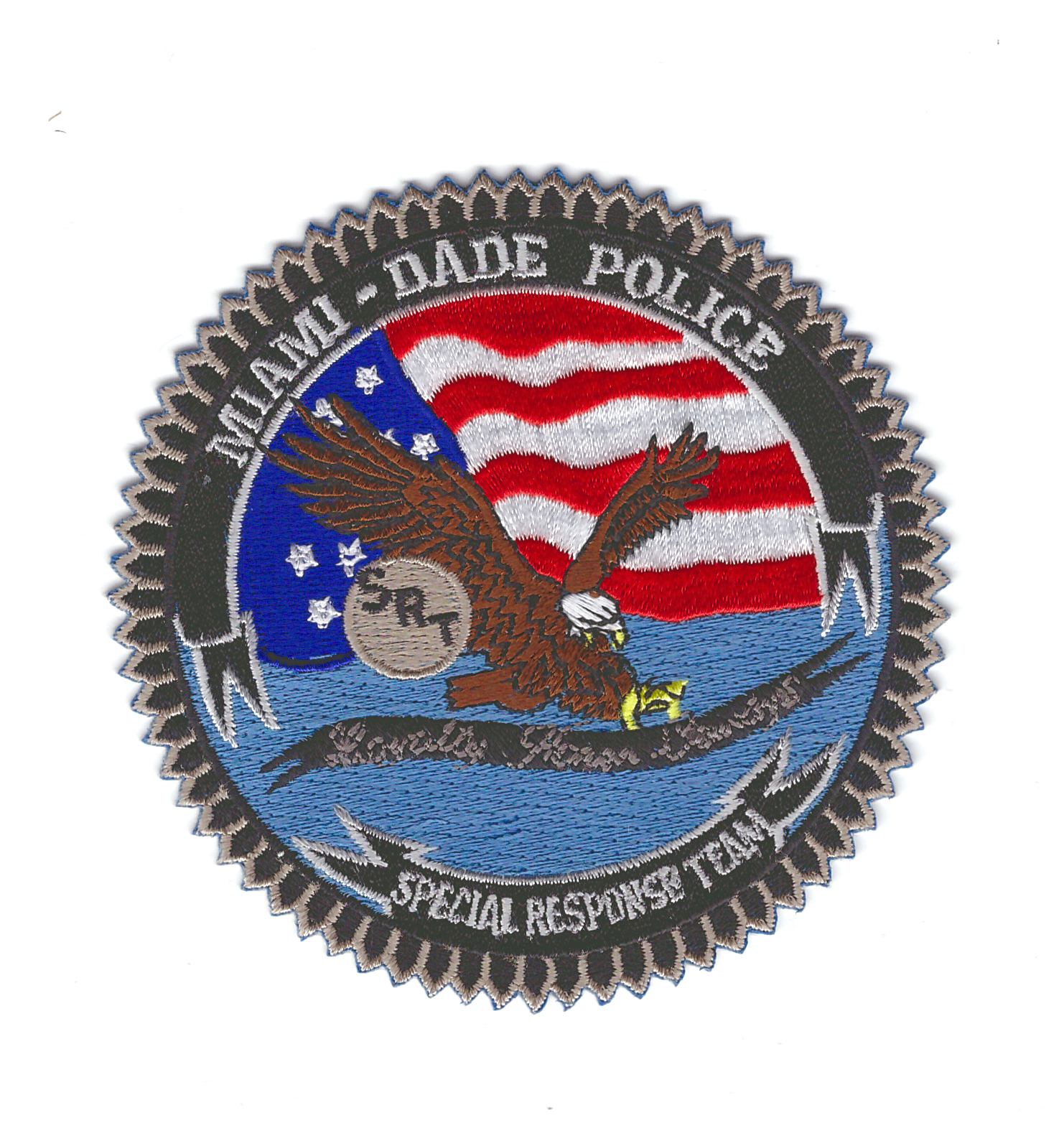 Miami Police Special Response Team Patch Aufbügler Aufnäher US Polizei