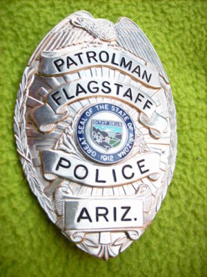 Patrolman Flagstaff Police Arizona Badge