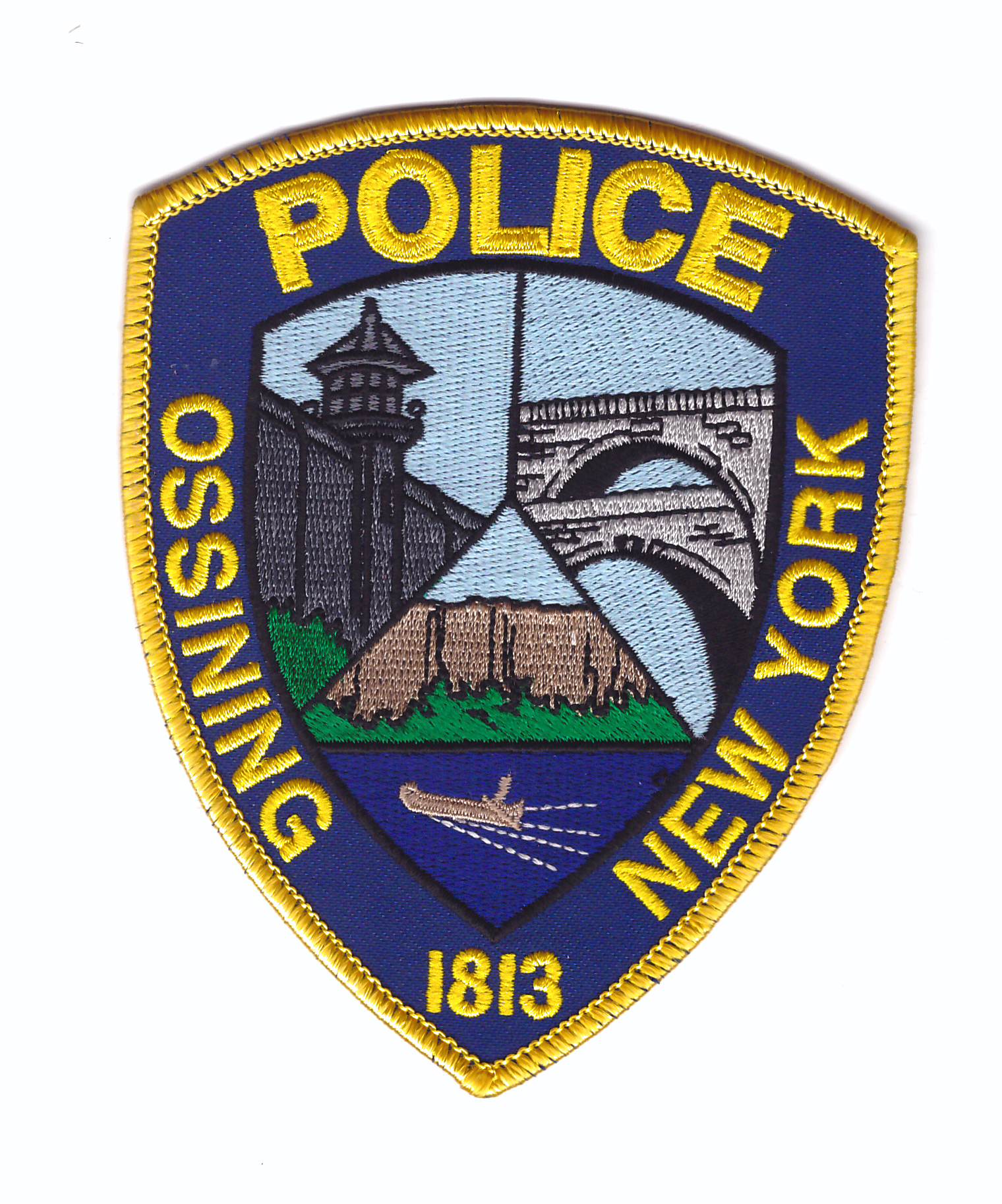 New York - Ossining Police Patch Abzeichen