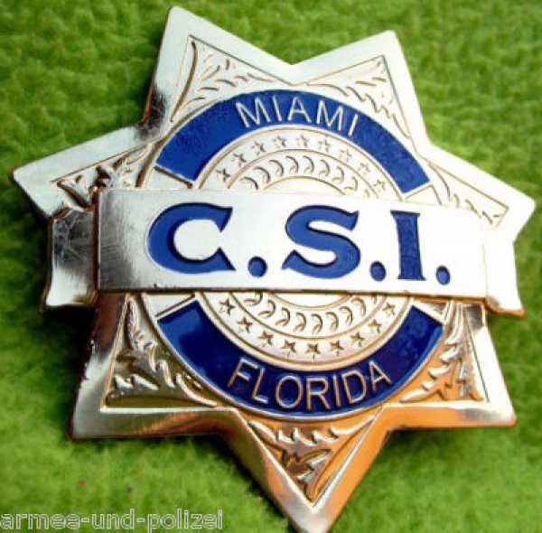 C.S.I. Miami Florida US Badge