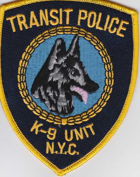 "TRANSIT POLICE K-9 UNIT N.Y.C." Patch