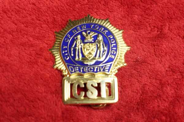 Detective City of New York Police CSI Badge