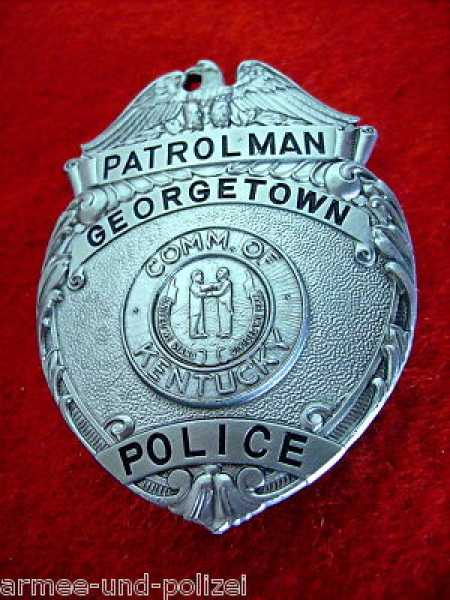 US Police Badge Patrolman Georgetown